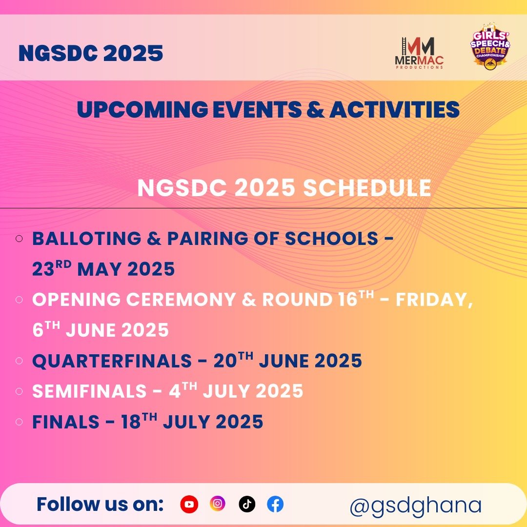 National Girls Speech and Debate Championship (NGSDC) - Ghana